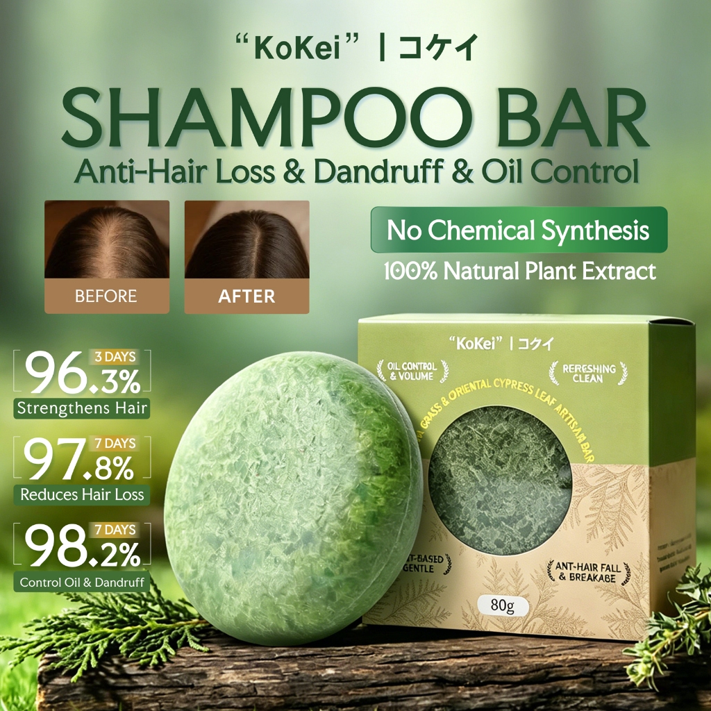 KoKei Hair Growth Soap Usman Grass Cypress Leaf Anti Hair Loss Oil ...