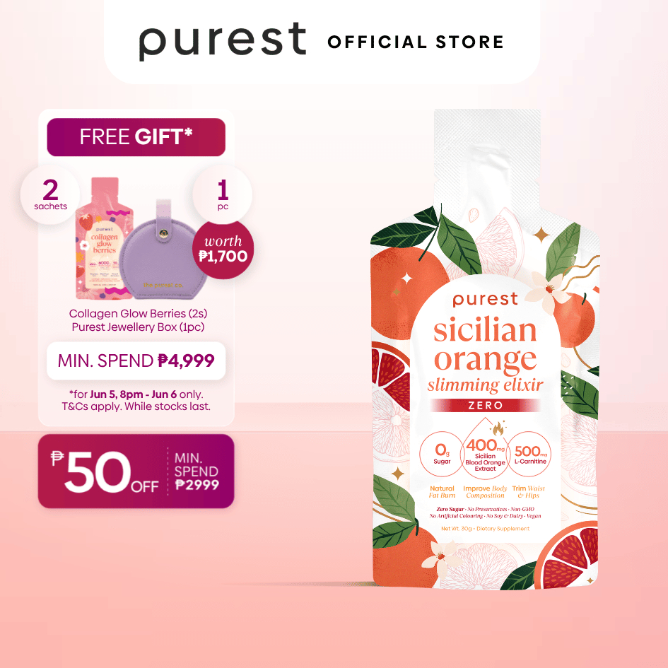Purest Co Sicilian Orange Slimming Elixir Zero (Sugar-Free Fat Burner ...