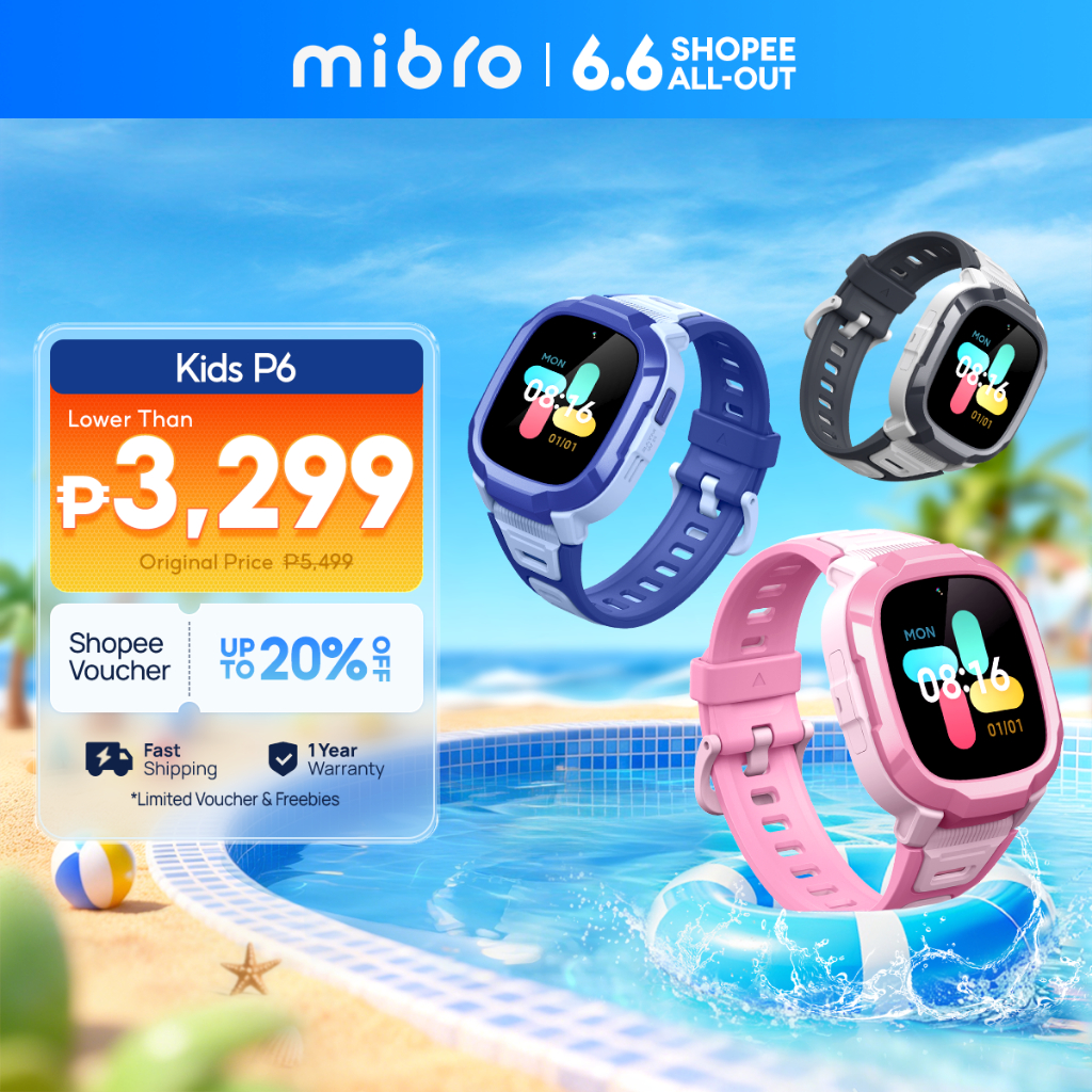 Mibro Kids P6 4G Smartwatch for Children Camera Video Call GPS WiFi LBS ...