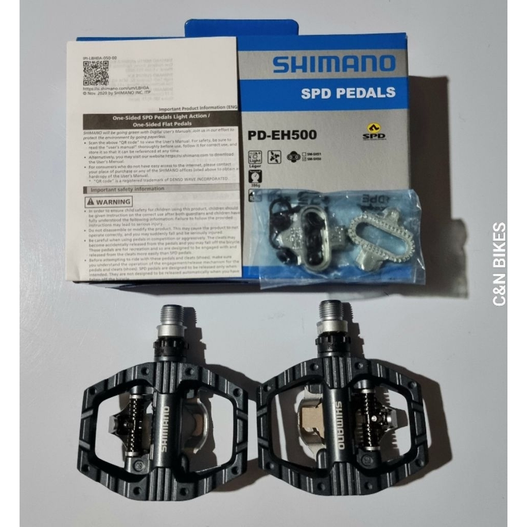 Shimano PD EH500 SPD/Platform Pedals with SM-SH56 Multi Release ...