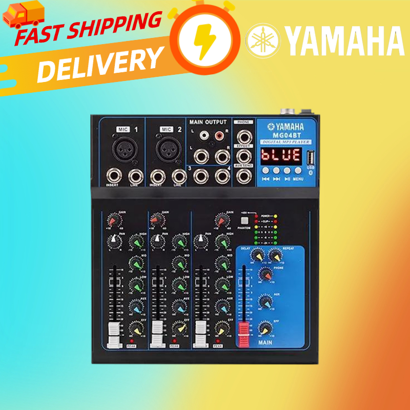 YAMAHA MG04BT 4 Channel Mixer Whit Bluetooth | Shopee Philippines