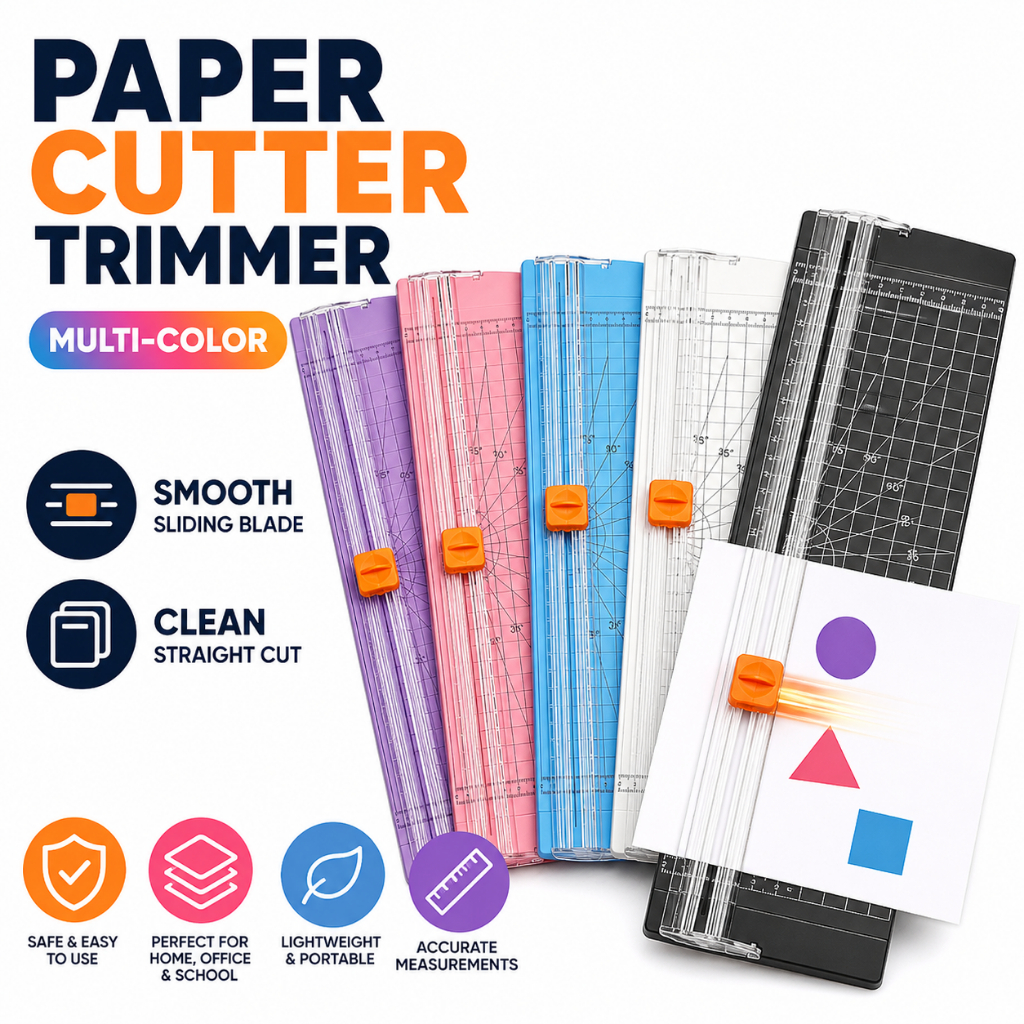 GOODAY Portable Paper Trimmer A4 Plastic Paper Cutter 5 Colors Office ...