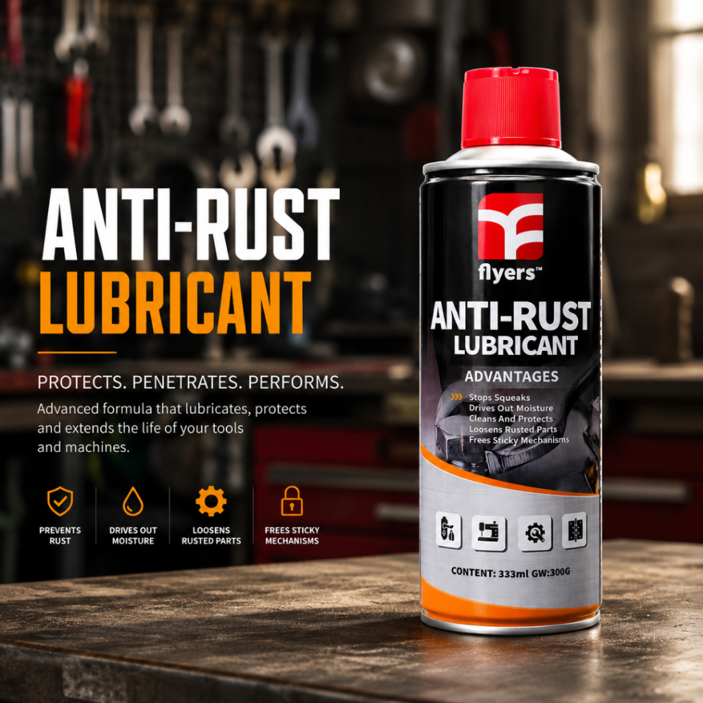 Flyers Anti-Rust Lubricant Spray 333ml – Multi-Purpose Penetrating Oil ...