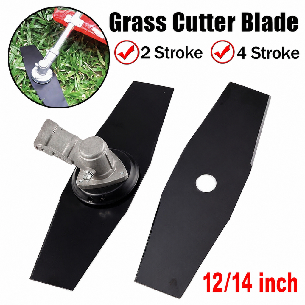 Grass Cutter Blade 12/14 Inches for Mower Blade Grass Cutter 2 Stroke ...
