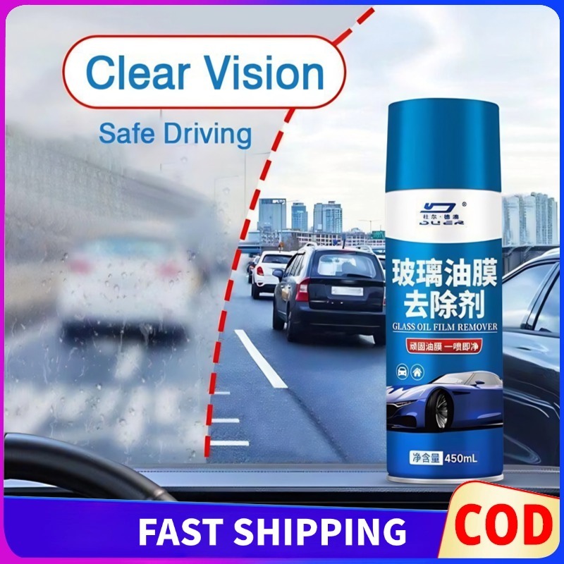 450ml Foam type car windshield cleaner Strong oil film removal Special ...