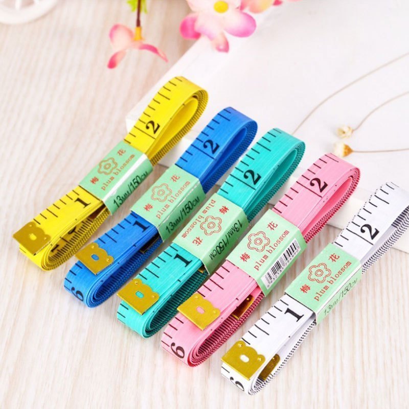5PCS 1.5M Sewing Cloth Tailor Soft Flat Tape Body Measuring Ruler soft ...