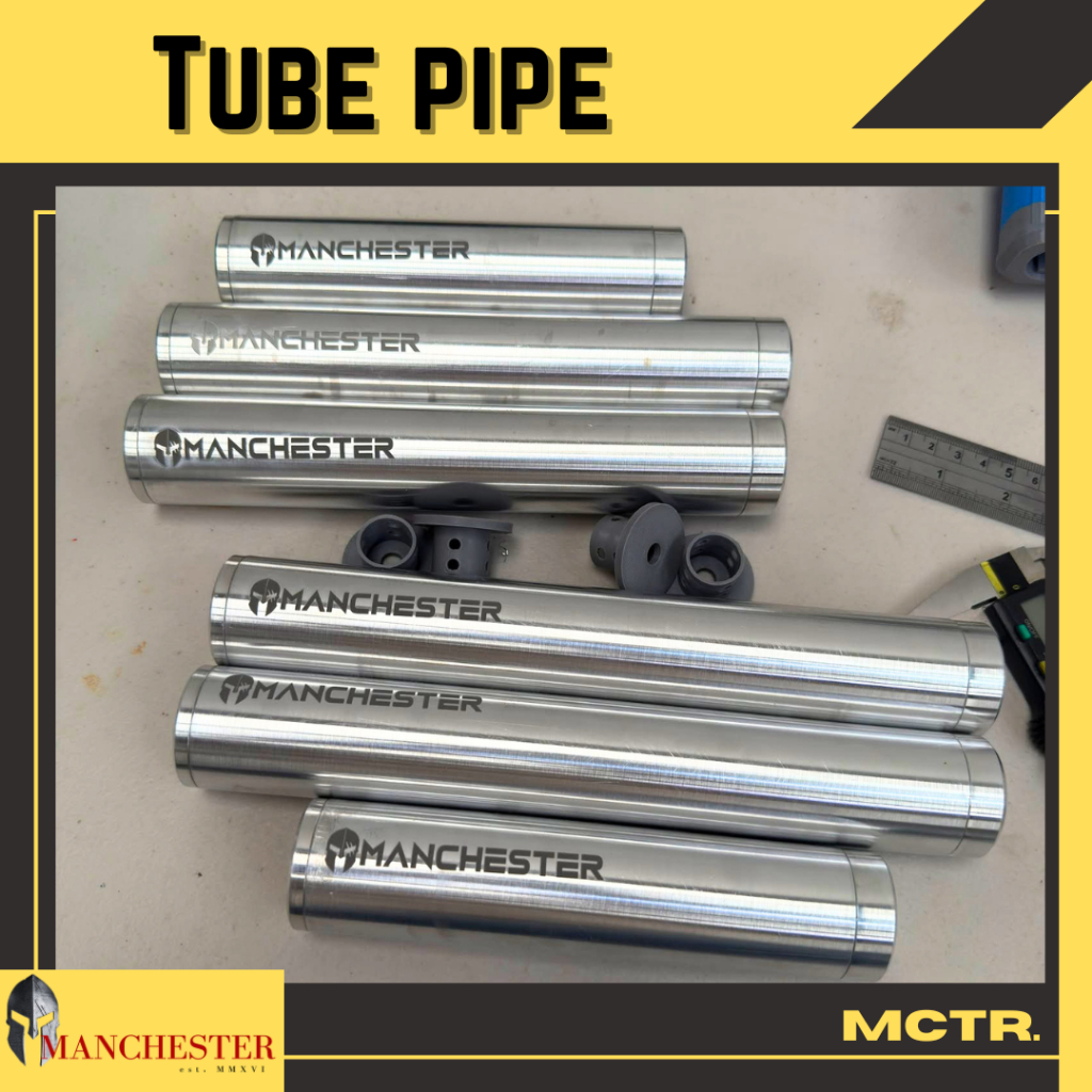 Manchester Tube pipe 38mm OD in different length threaded cap and slip ...