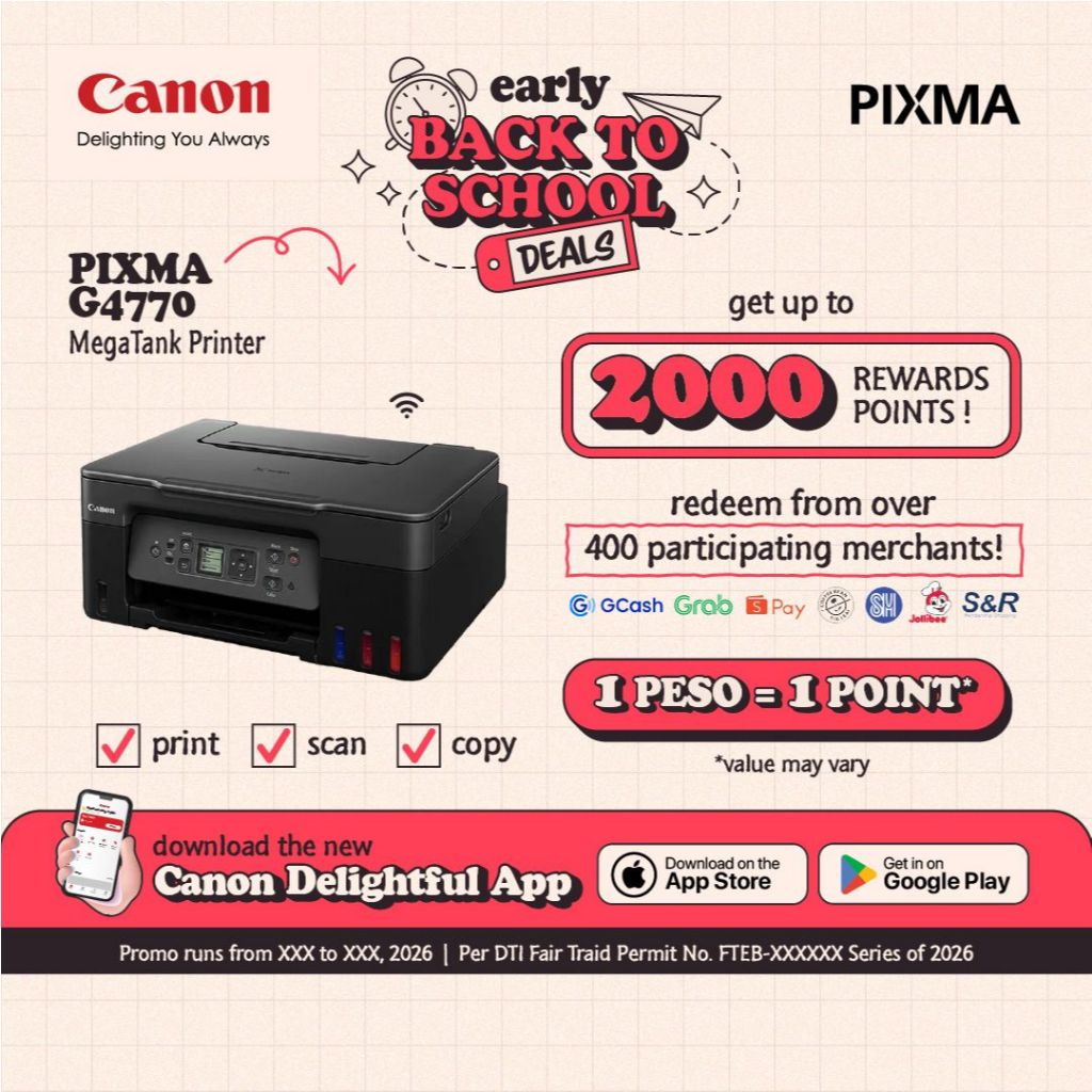 Canon G4770 Refillable Ink Tank System Multifunction Printer | Shopee ...
