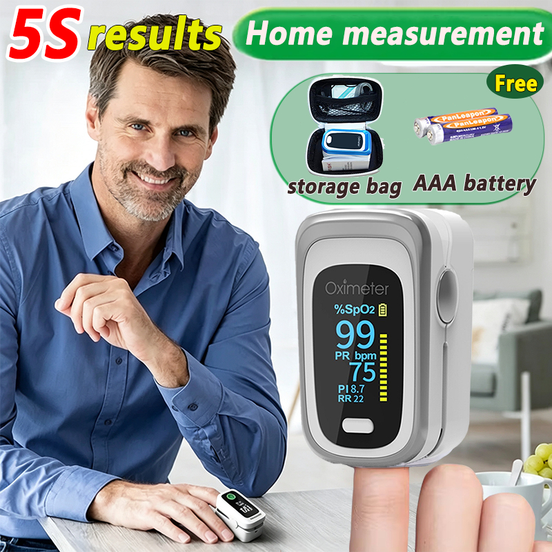 Fingertip pulse oximeter rechargeable Portable Smart RR pulse oximeter ...