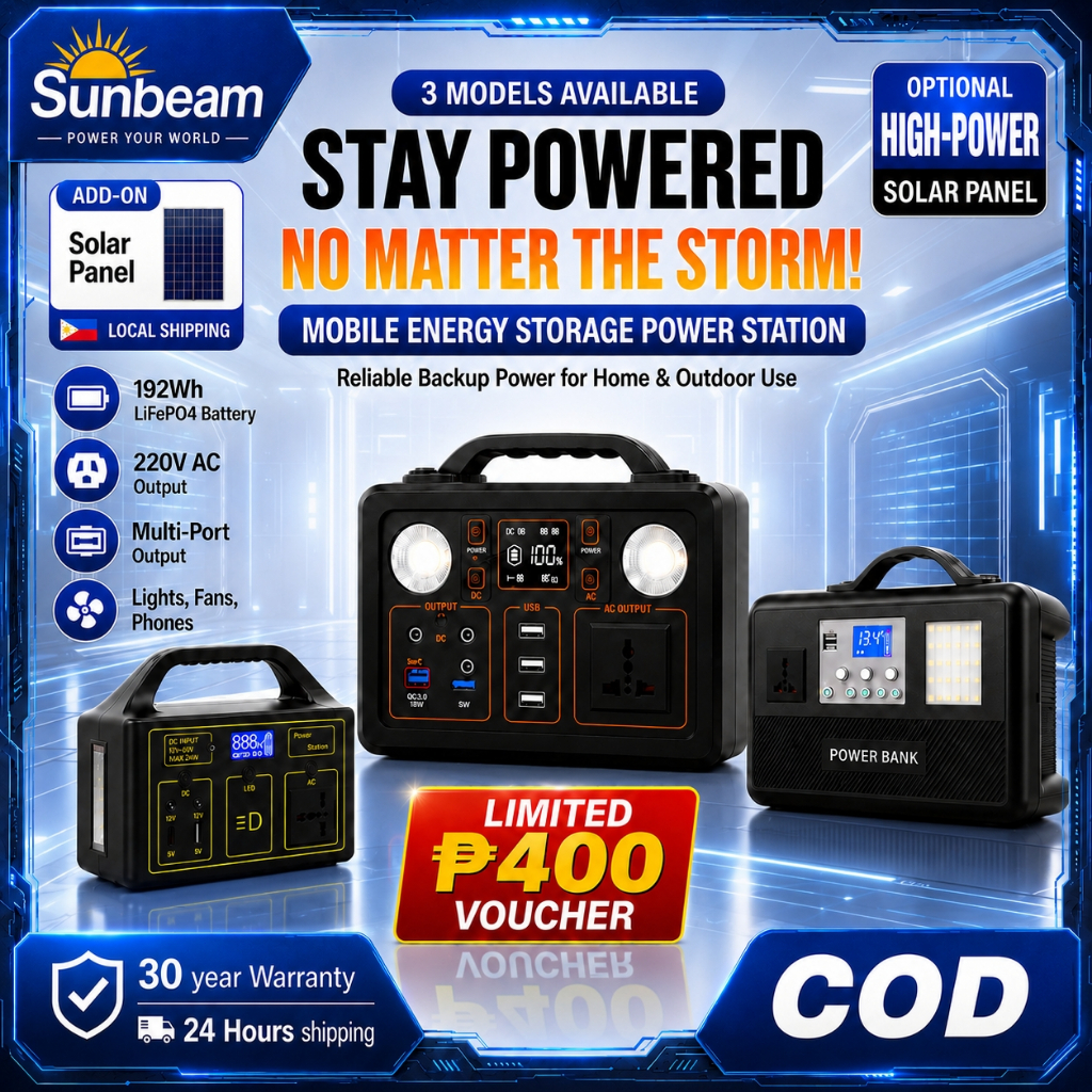 300W Portable Power Station with Solar Panel | Home, Outdoor & Camping ...