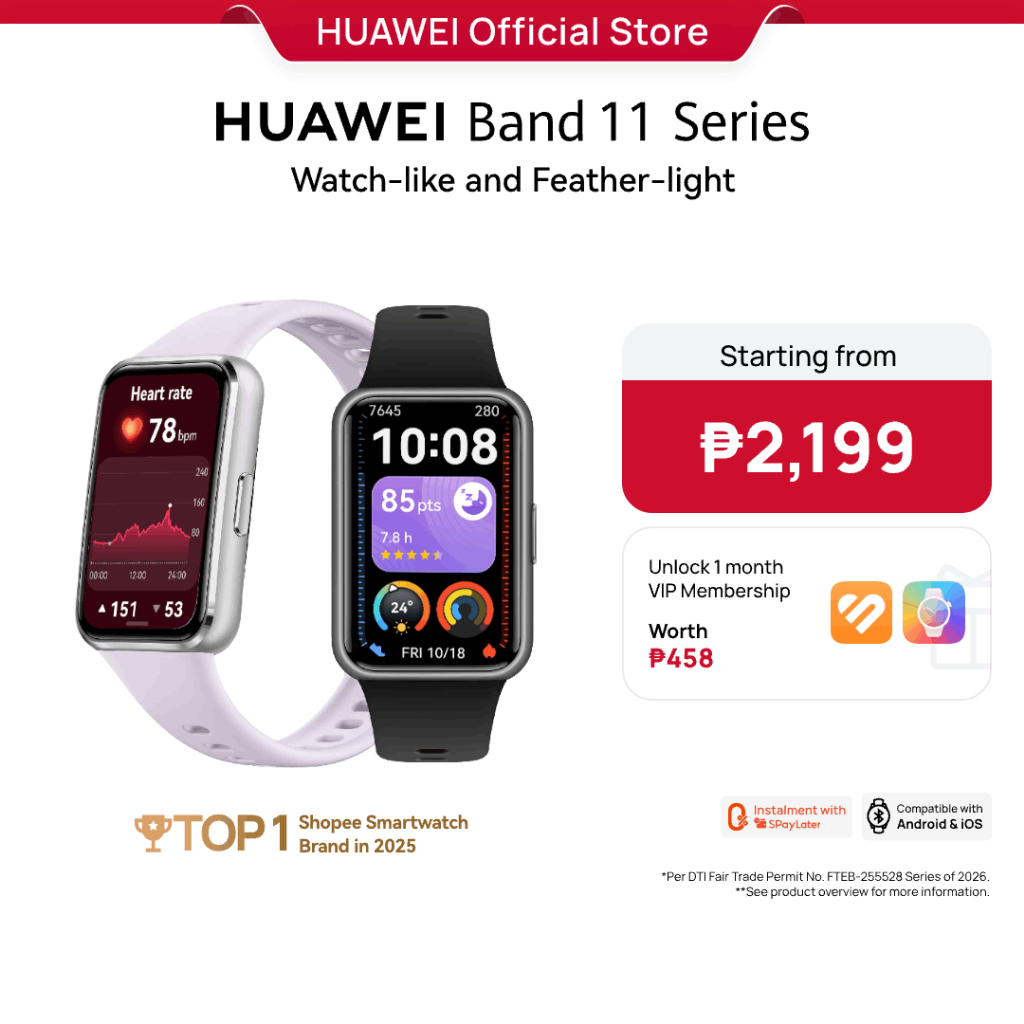 HUAWEI Band 11 Series Smartwatch | Shopee Philippines