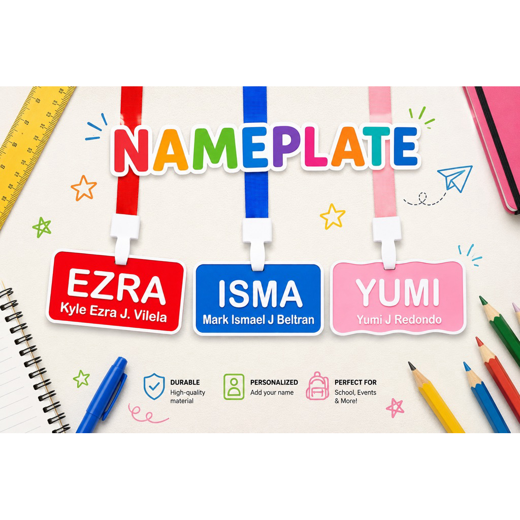 3D nameplate, minimalist 3d Nameplate (Free Lace) | Shopee Philippines