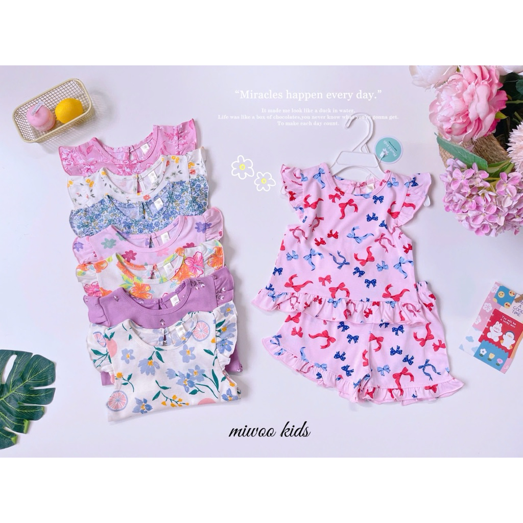 (NEW) 1 to 7 y.old Butterfly sleeve and Short set for little Girl ...