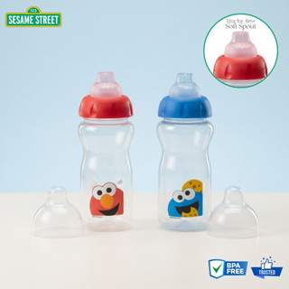 Sesame Street Sippy Cup BPA Free Leak-Proof 12oz 355ml 6 Months Up Soft ...
