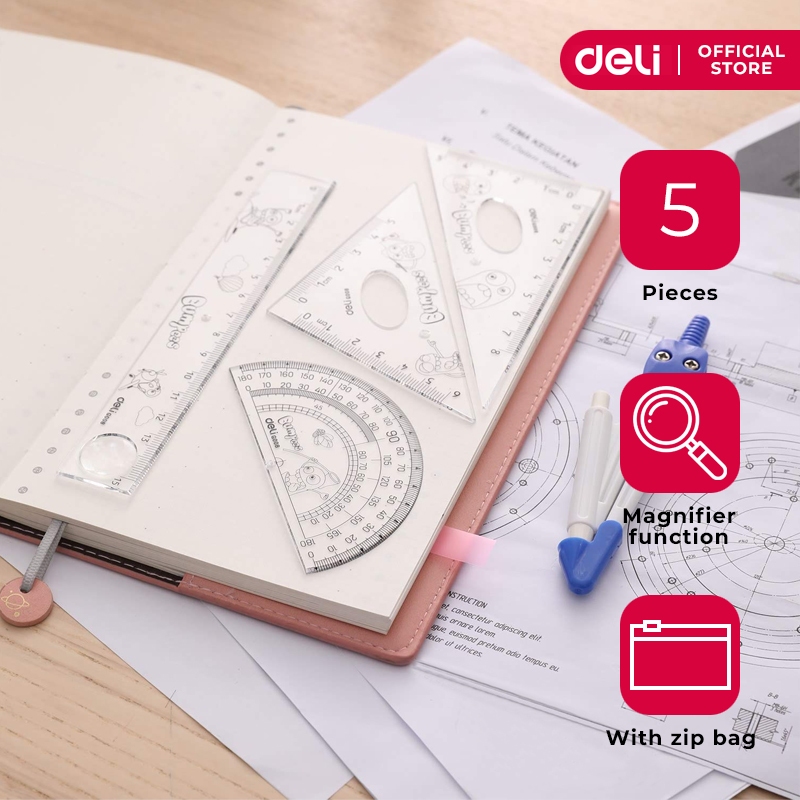 Deli Student Ruler 9598 | Shopee Philippines
