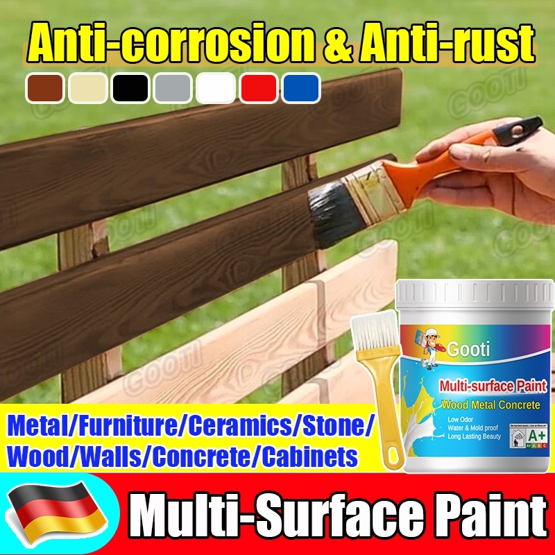 1KG Multi-Surface Paint With Brush Furniture Renovation Wood Paint Anti ...