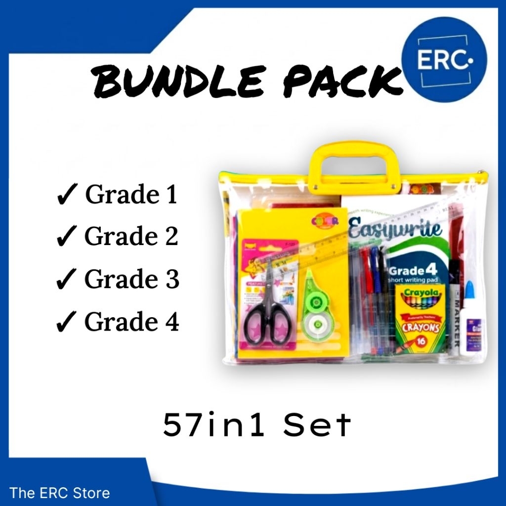 ERC Grade 4 57in1 Bundle Pack | School Supplies Set | Notebook ...