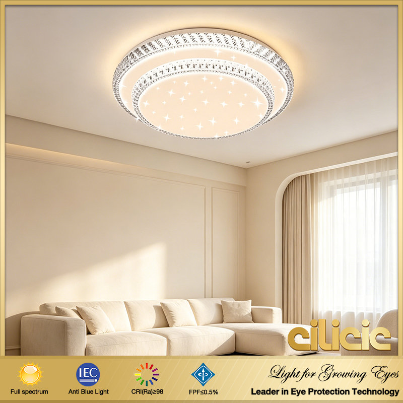 Cilicic 3 Color LED Ceiling Light Modern Super Bright Energy Saving ...