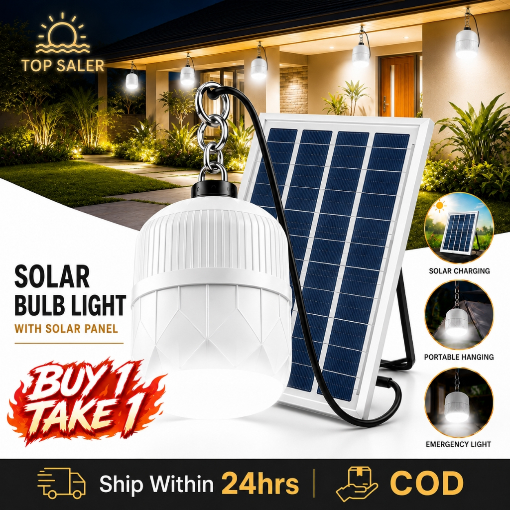 【BUY 1 TAKE 1】Solar Bulb light outdoor waterproof IP68 solar light ...