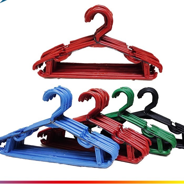 Durable Black and colored roll plastic hanger CP8001 BABY HANGER 12pcs ...