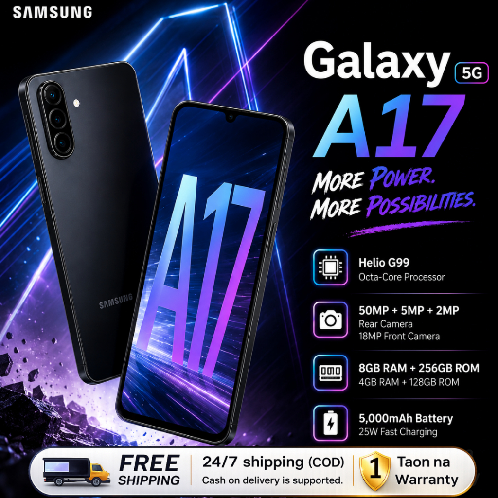 Samsung Galaxy A17 5G Smartphone | 8GB RAM + 256GB ROM | 50MP Camera ...