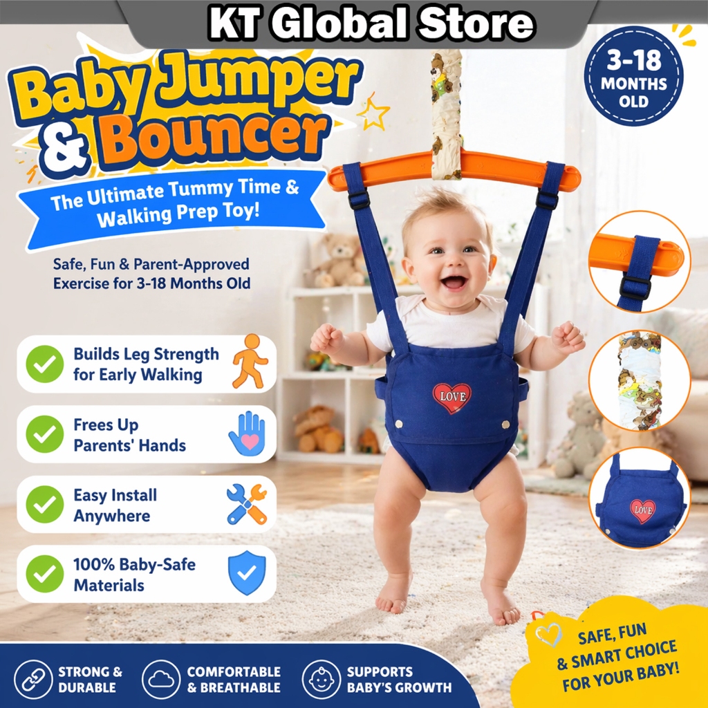 Infant Jumper Chair Baby Bouncer Doorway Jump Seat Adjustable Belt ...