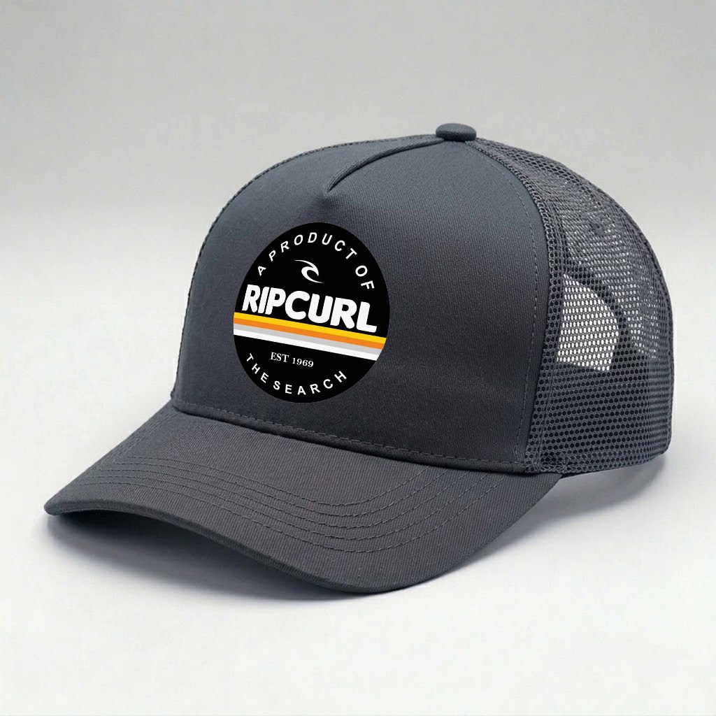 Ripcurl Surf 1969 Slogan Baseball Cap Trucker Hat Retro Circular Badge ...