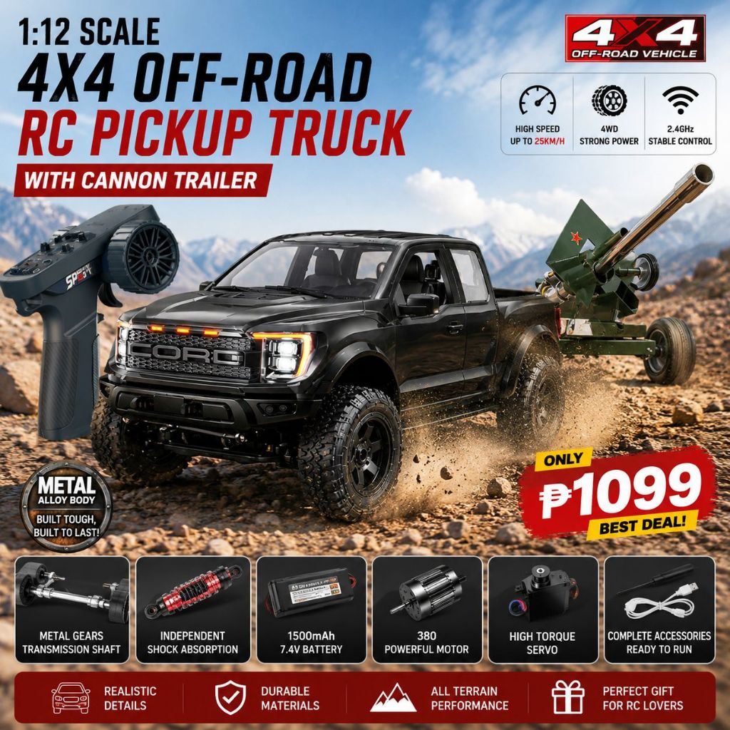 RC Car 1:12 Off-Road Ford F150 2.4G Cruise Control 4WD Remote Control ...