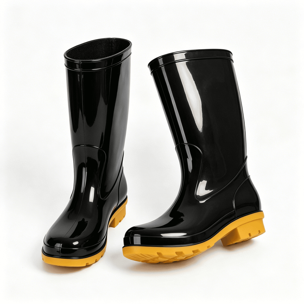 rain boots thick sole high tube mid tube non-slip rain boots waterproof ...