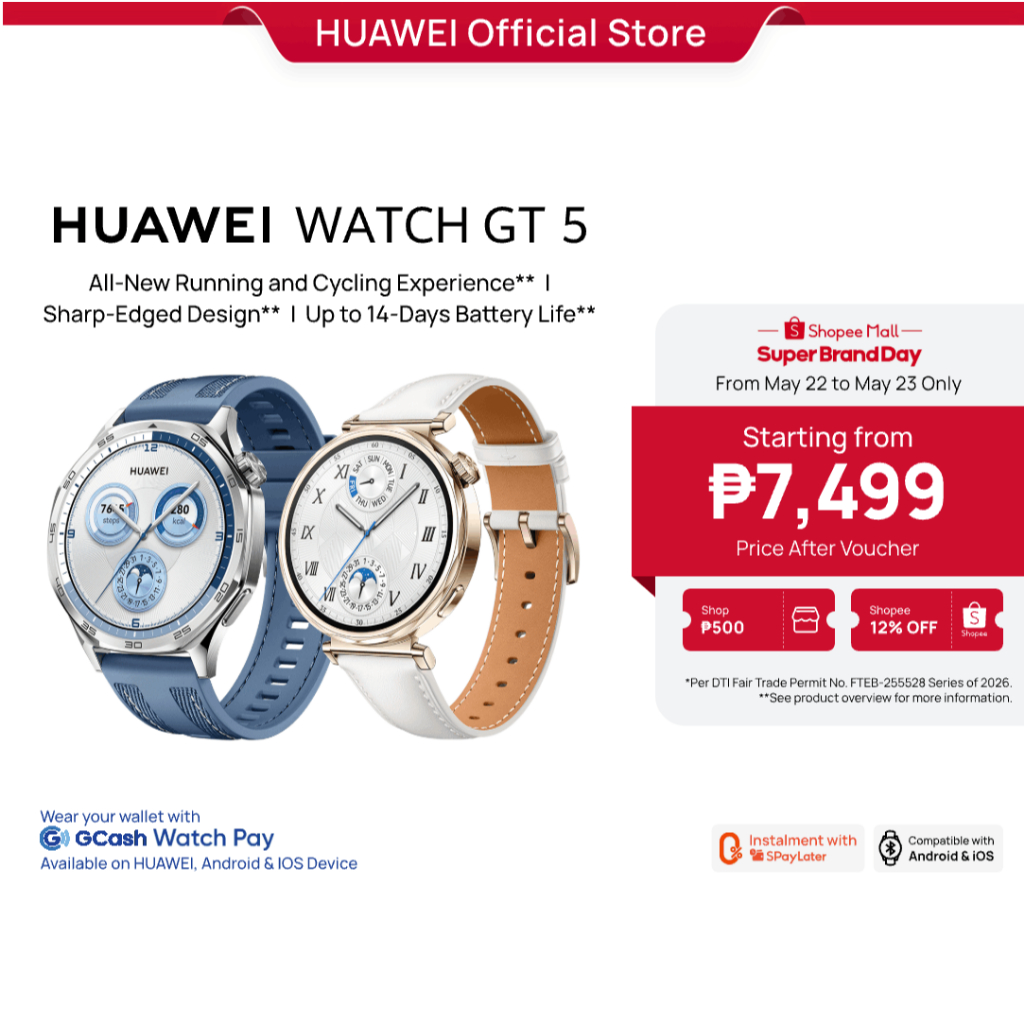 HUAWEI WATCH GT 5 Series Smartwatch | Shopee Philippines