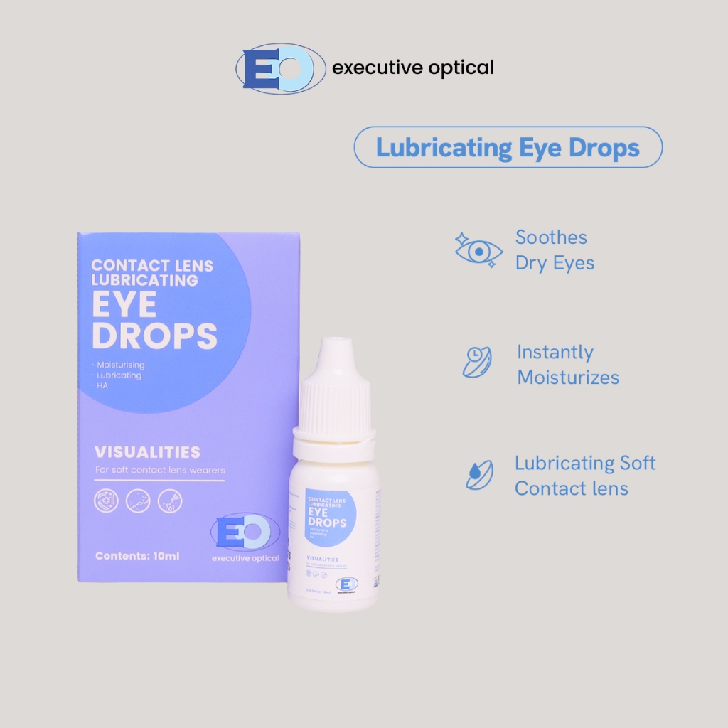 EO Visualities 10ml Lubricating Eyedrops for Soft Contact Lens | Shopee ...
