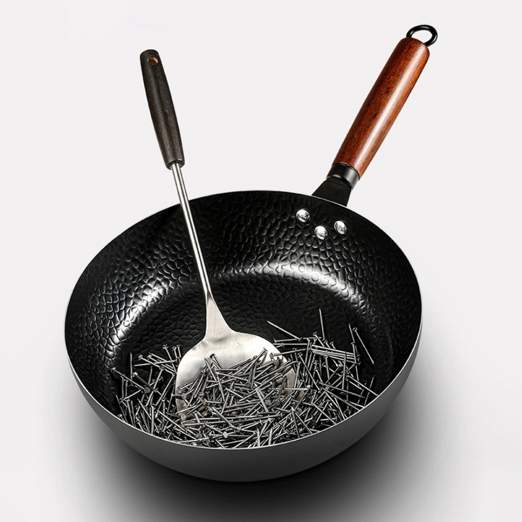 Pre-Seasoned Houesehold Frying Pan Style Pan Fresh Kitchen kawali pan ...
