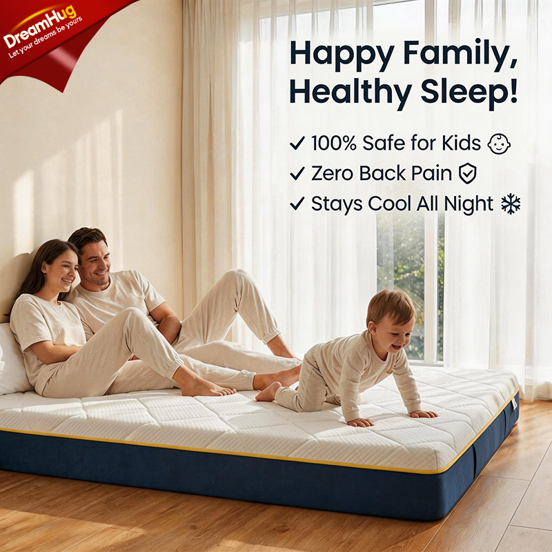 DreamHug Orthopedic Foam Mattress 20cm Thick Ergonomic Back Pain Relief ...