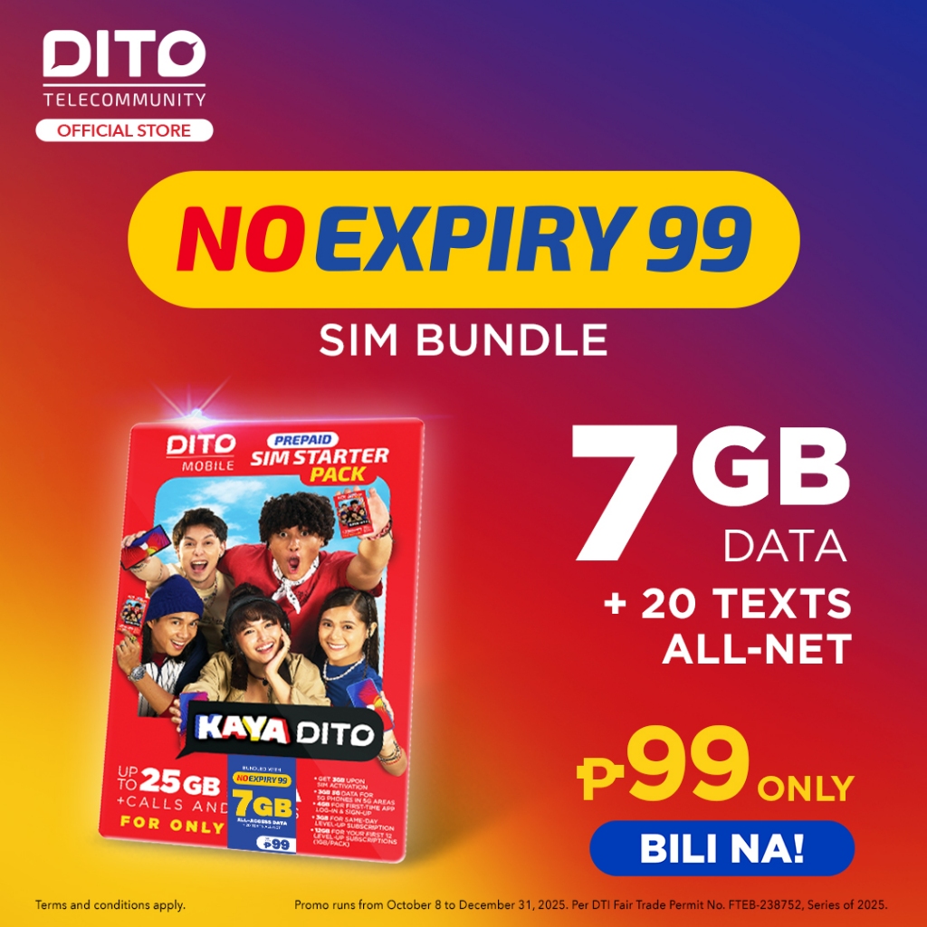 DITO No Expiry 99 SIM Bundle | Shopee Philippines