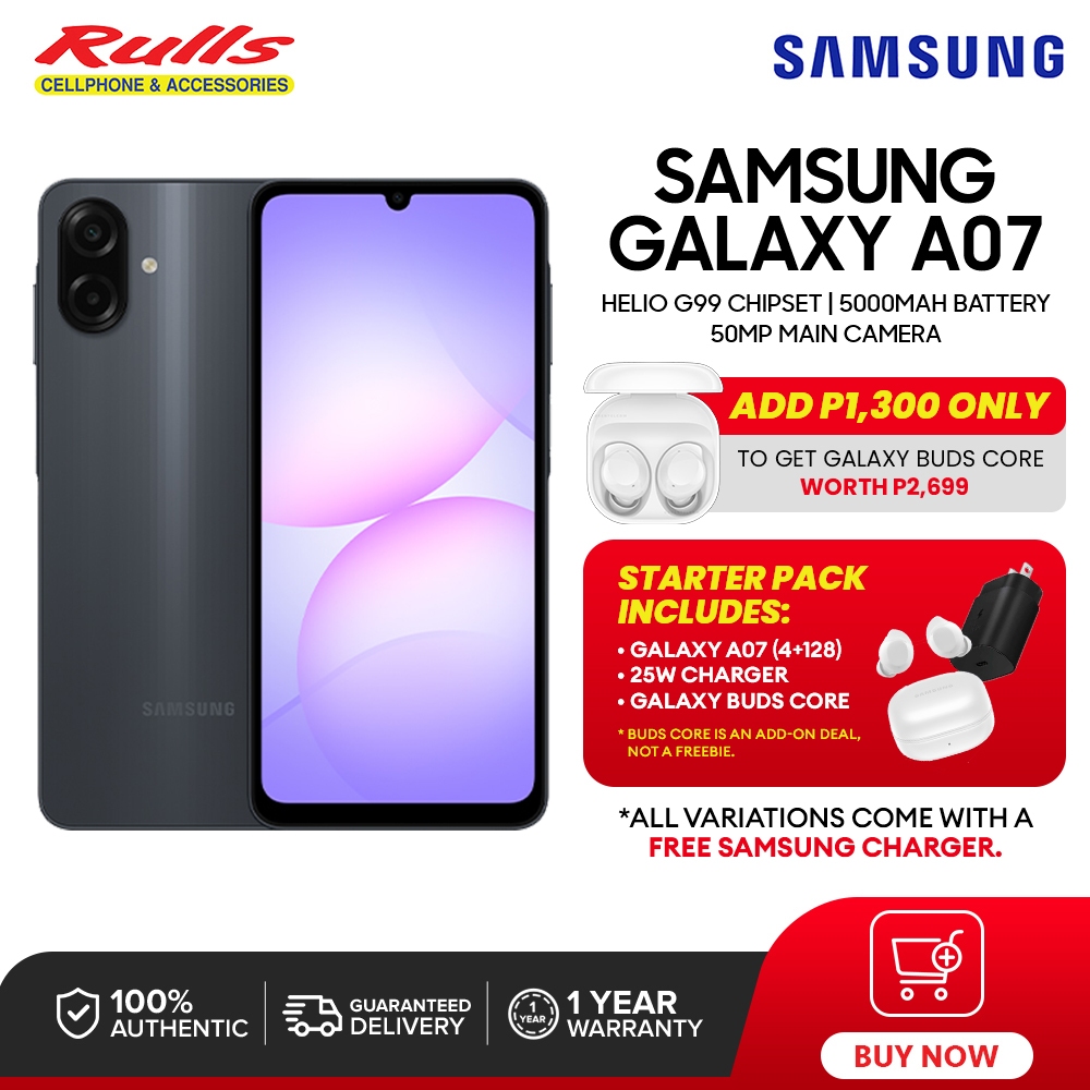 Samsung Galaxy A07 Smartphone | 4GB+64GB / 4GB+128GB / 8GB+256GB ...