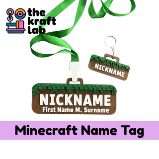 The Kraft Lab - Minecraft Personalized Name Tag and Bag Tag | Shopee ...