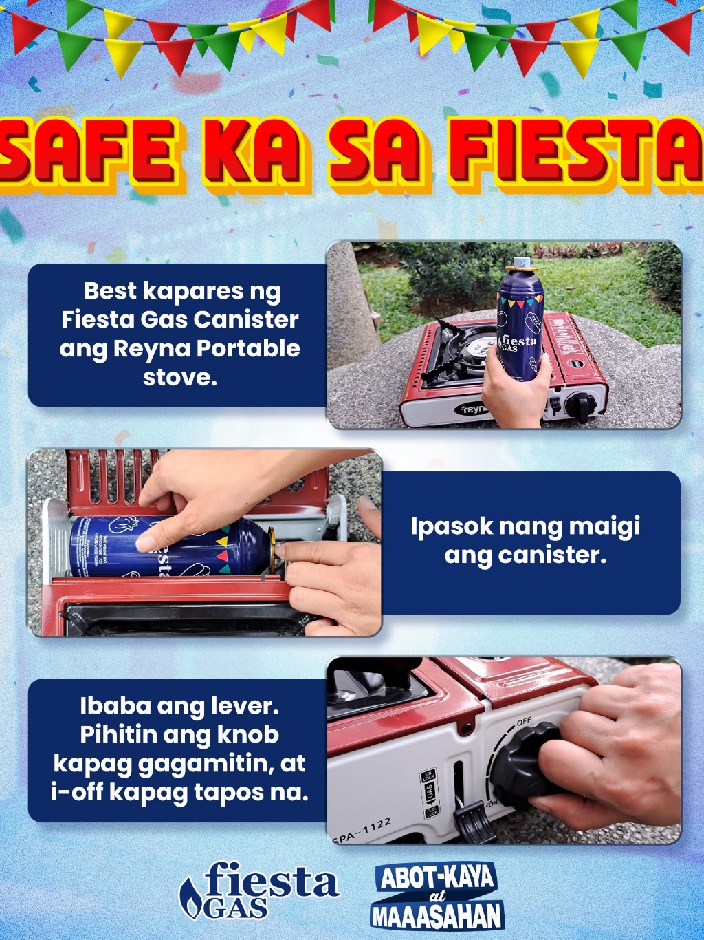 Fiesta Gas Portable Stove Set | Shopee Philippines