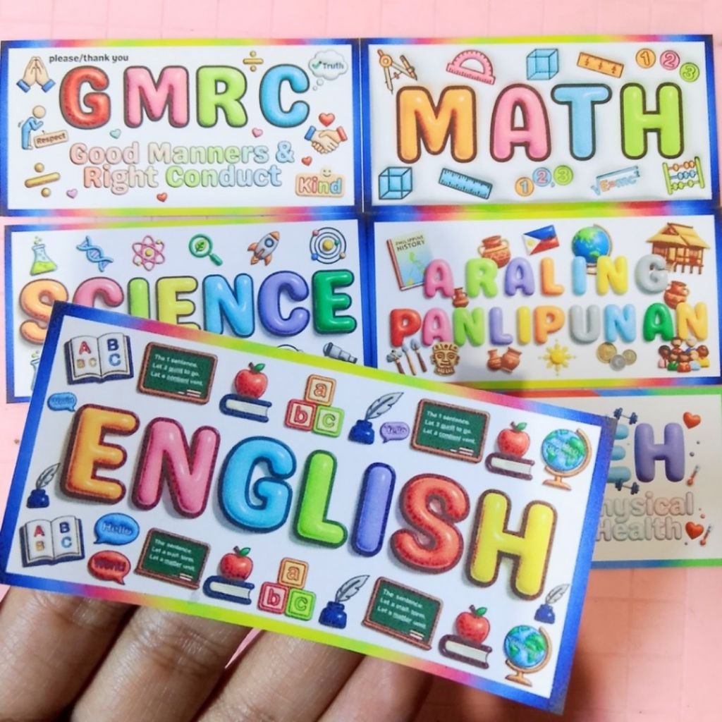 Trending 8pcs SET Subject Notebook Labels Stickers Matatag Curriculum ...