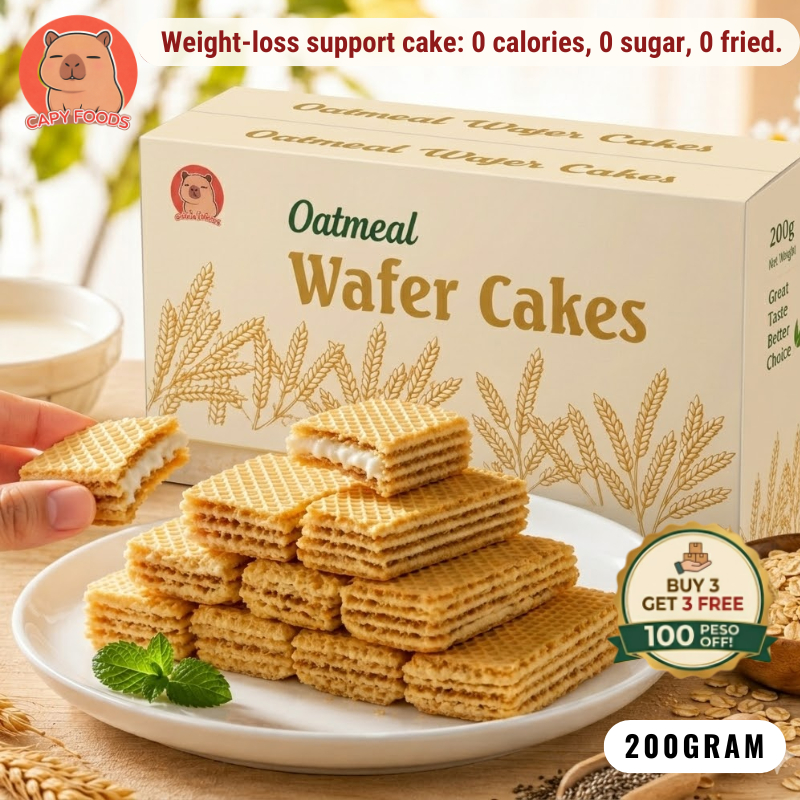 [No Suger] Oatmeal Chia Wafer Bar, healthy crunchy snack with chia ...