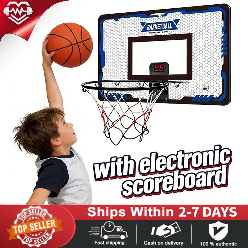 Mini Basketball Hoop Set with Free Basketball & Pump, Indoor Outdoor ...