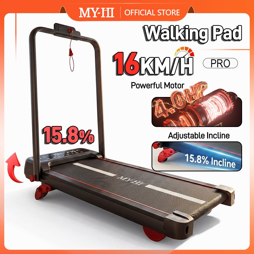 MY-HI Treadmill Electric Walking pad Treadmill foldable Treadmill Flat ...