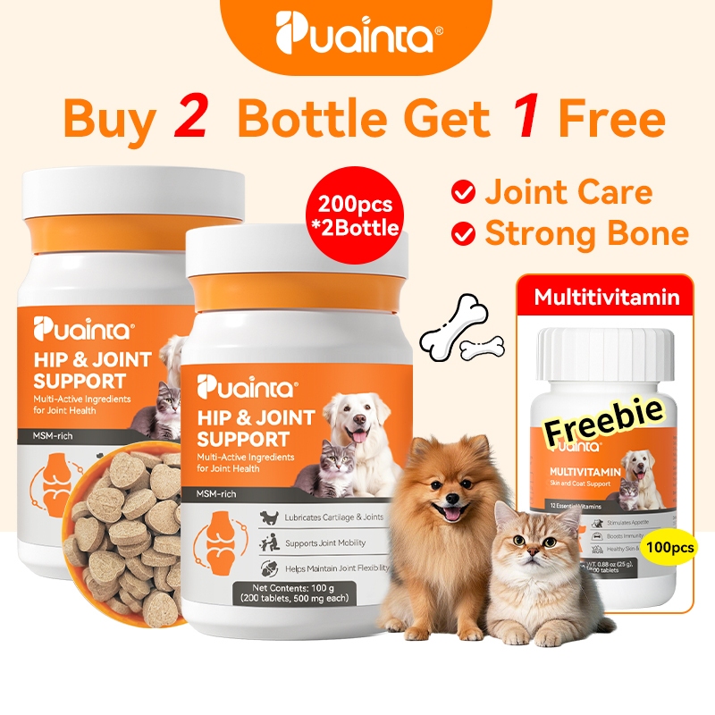 PUAINTA Pet Bone and Joint Supplement for Dogs and Cats Strong Bone ...