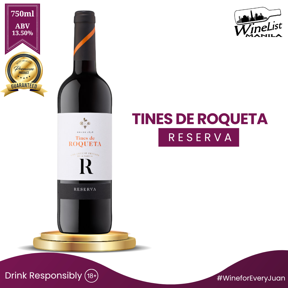 Tines de Roqueta Reserva Catalunya, Spain Red Wine 750ml | Shopee ...