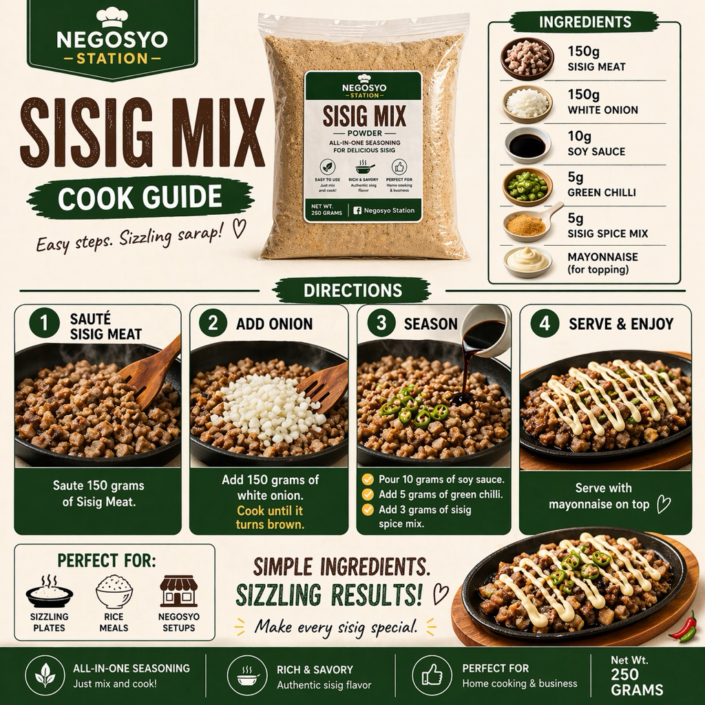 Sisig Mix Powder 250g (Sisig Seasoning Mix) | Shopee Philippines