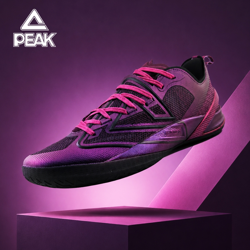 PEAK Men's Big Triangle Low Basketball Shoes EXT262121A | Shopee ...