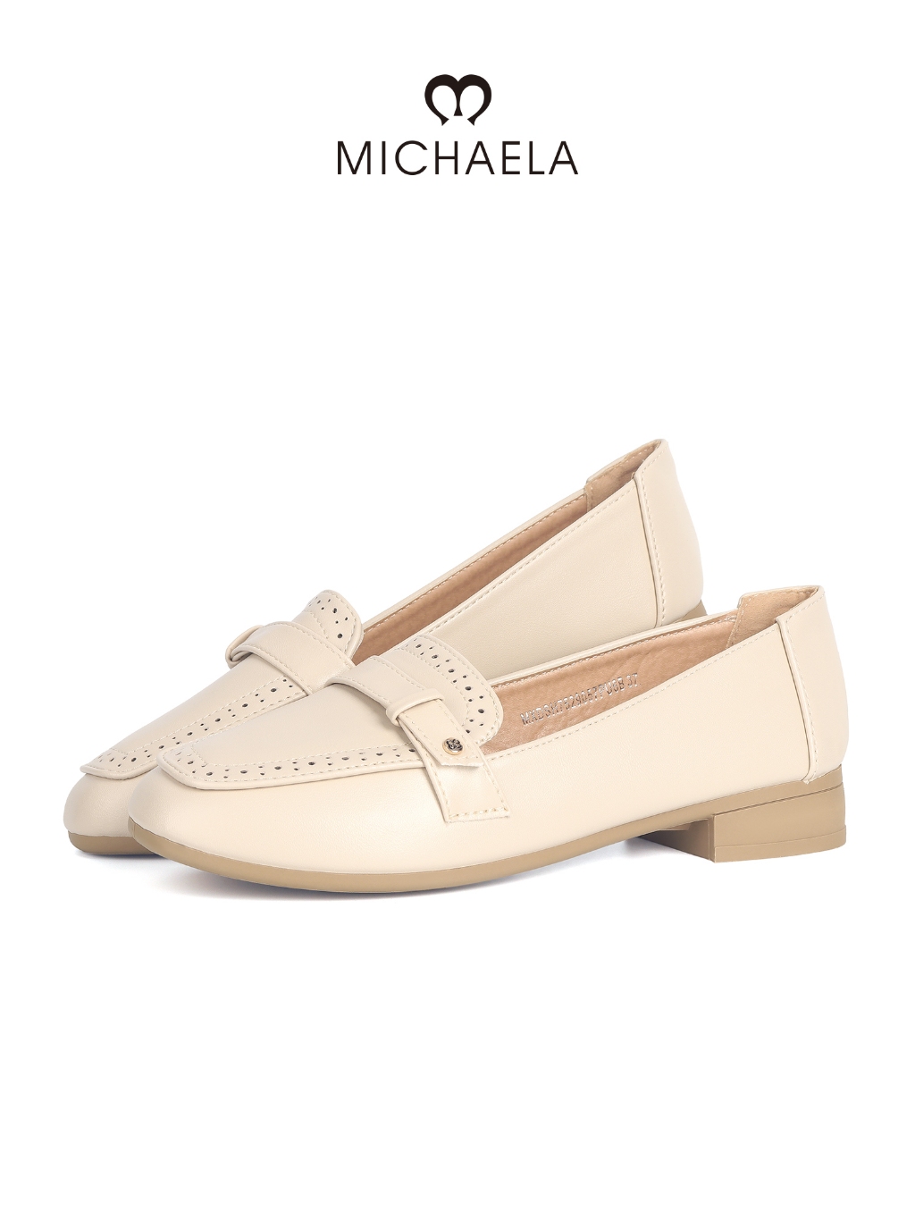 MICHAELA British Vibe Penny Loafers Chic Cut-Out Shock-Absorb College ...