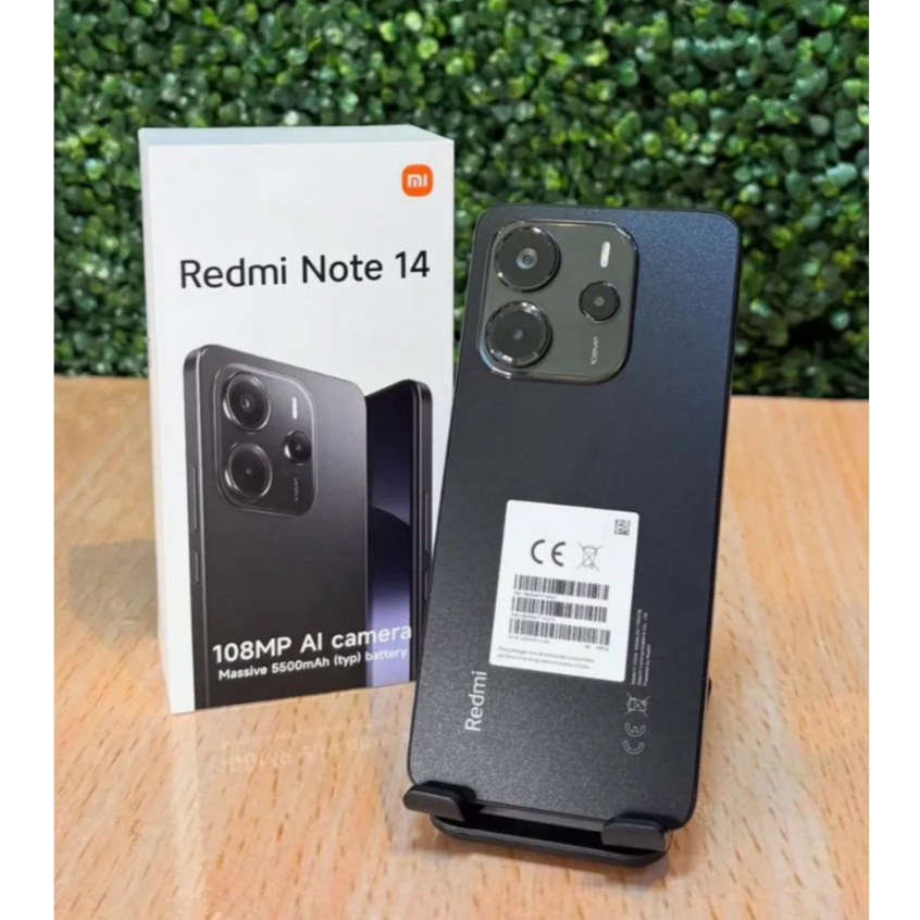 NEW Redmi Note 14BLACK 256GB/12+512GB |200MP AI camera| IP68 water ...