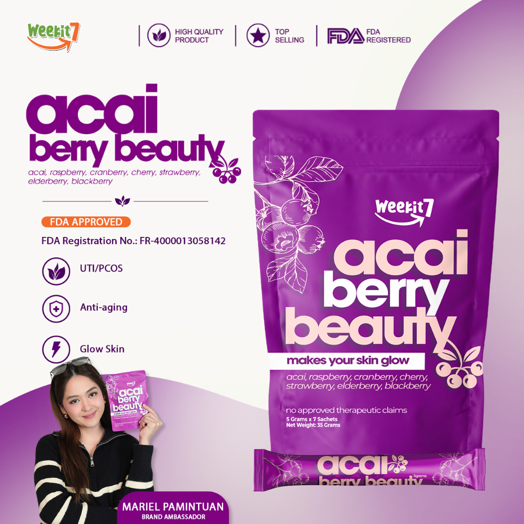 Weekit7 Acai Berry Powder Organic Healthy Beauty Juice | Shopee Philippines