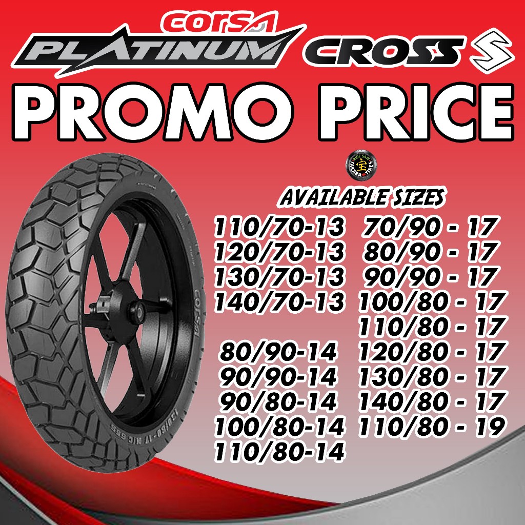 CORSA TIRE Cross S Tires 13' 14 '17 ' & 19' by TAKARA TIRES (Free ...