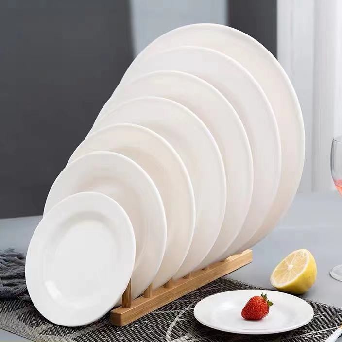 HIGH QUALITY JAPANESE CUTLERY MODERN WHITE CERAMICS PLAIN DINNER PLATE ...